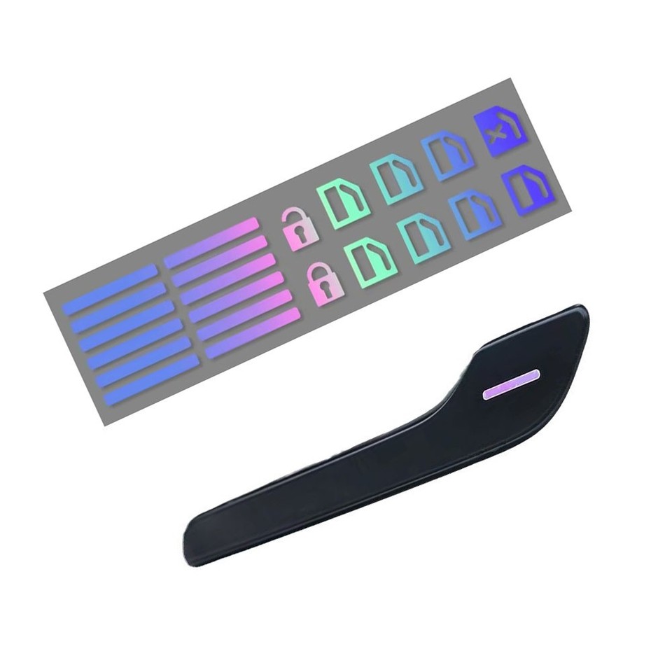 Colorful Luminous Car Interior Door Window Buttons Switch Sticker ...