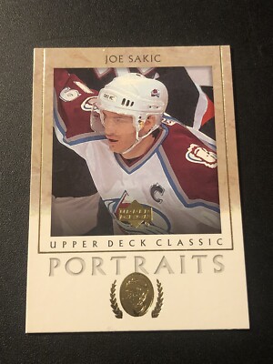 2002-03 Upper Deck Classic Portraits Joe Sakic #25 HOF | eBay