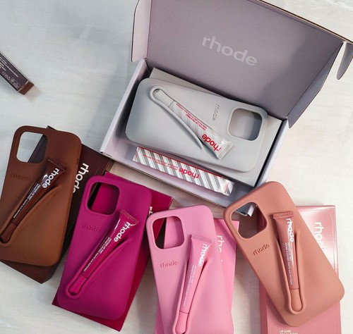 For iPhone 16E 15 14 13 12 11 Rhode Lip-tint Silicon Phone Cases WITH ...