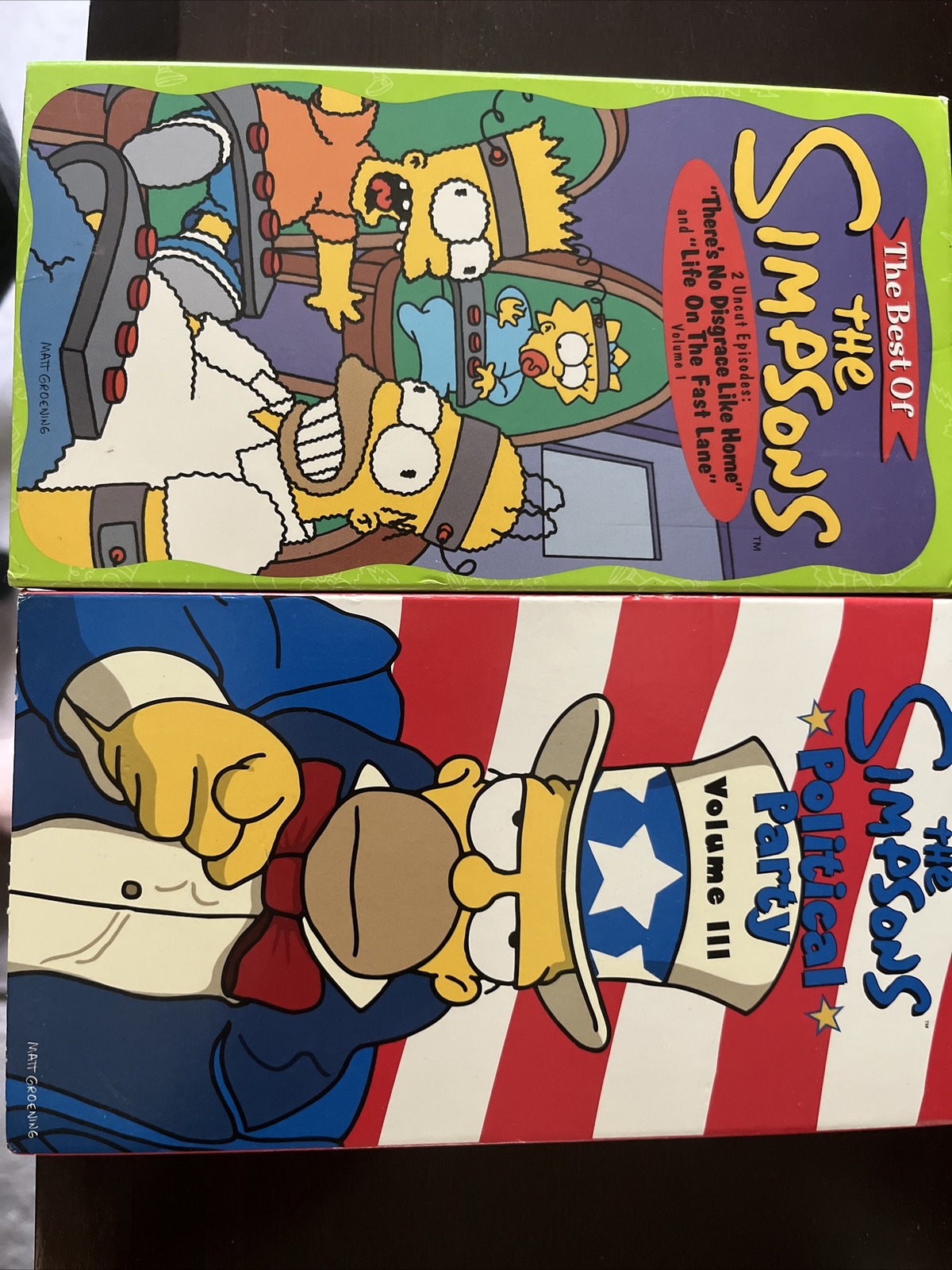 The Best of the Simpsons VHS, 1997 Vol. 1/The Simpsons political party ...