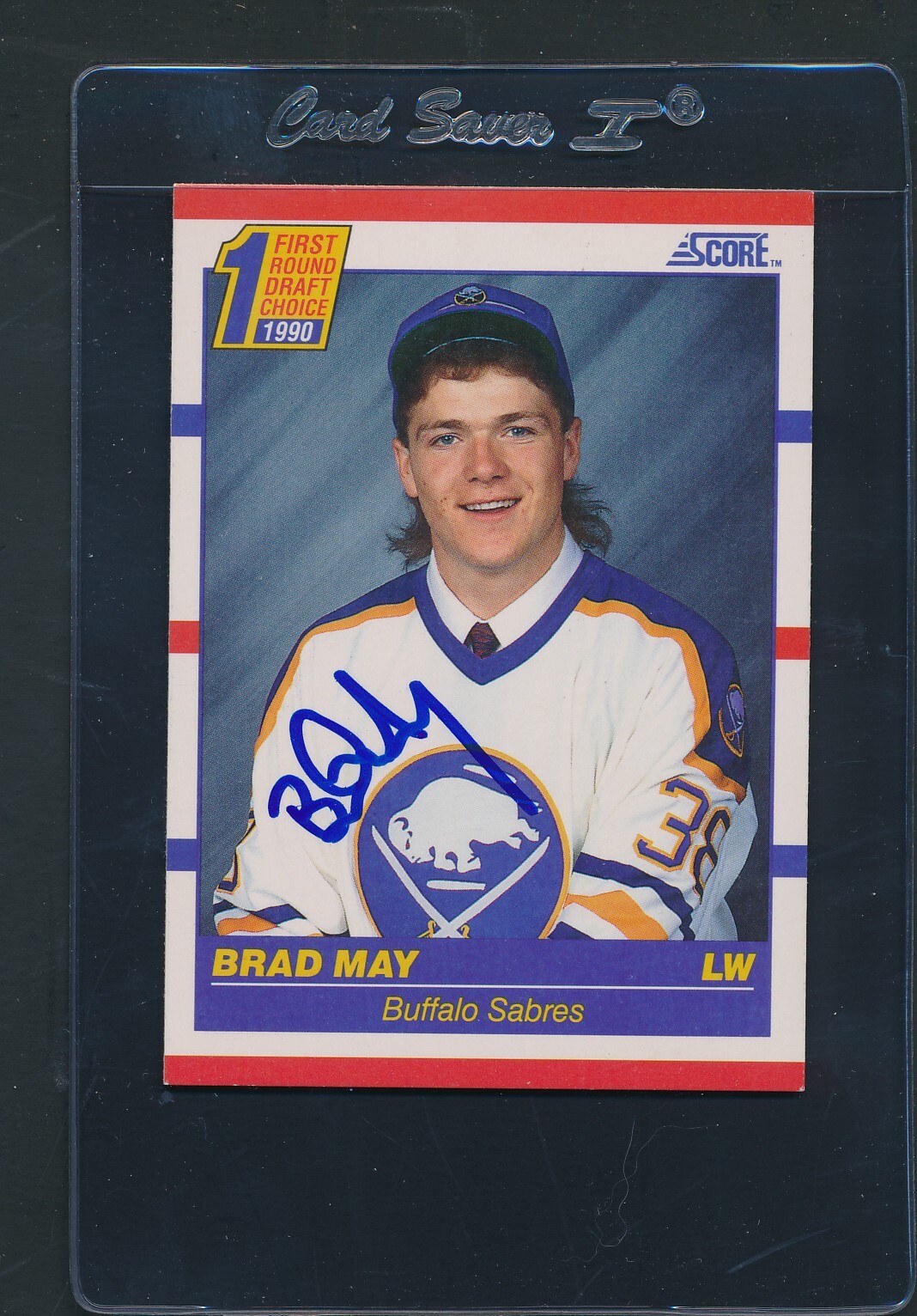 1990/91 Score #427 Brad May Sabres Signed Auto *D4176 | eBay