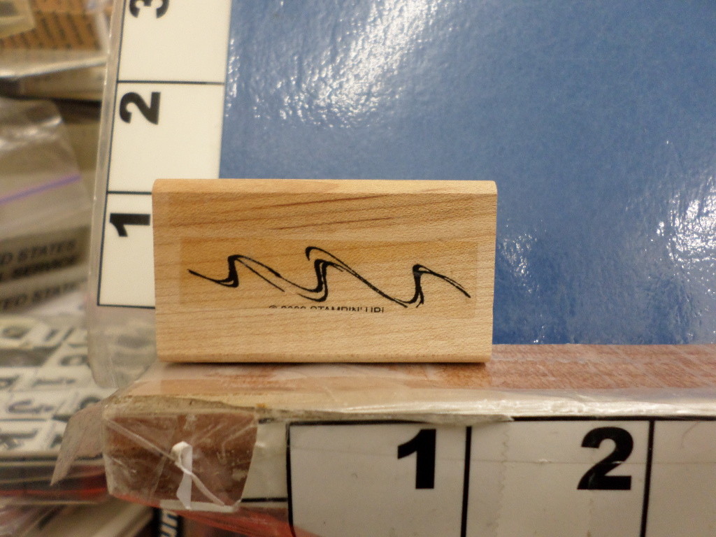 squiggly line STAMPIN UP! RUBBER STAMP 6I | eBay