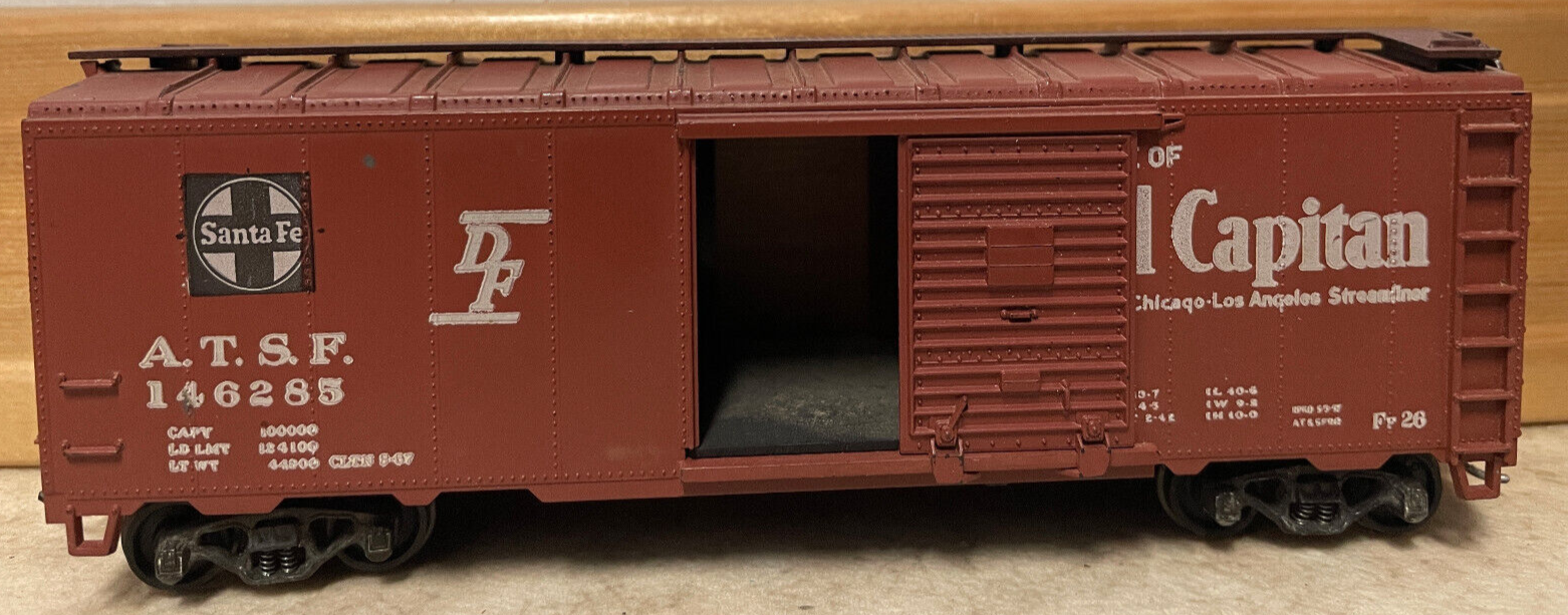 HO Scale 3 Brown Box Car Lot 2 Sante Fe all the way El Captain 1 ...