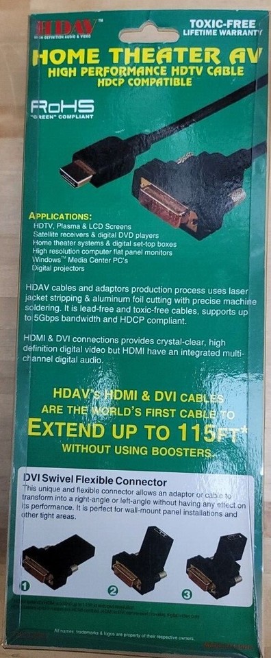 New Old Stock - QVS 6.5ft/2m Single Link DVI-D Male to Female Extension ...