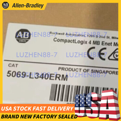 New Sealed Allen Bradley 5069-L340ERM 4MB PLC Processor Controller ...