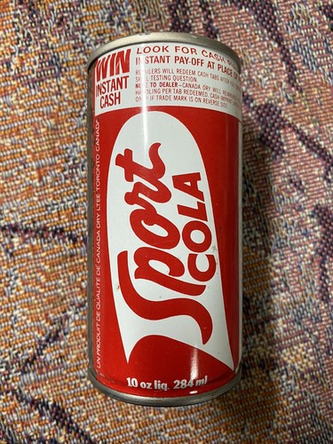 Vintage Sport Cola Canadian Soda Can 1975 “cash pull top” | eBay