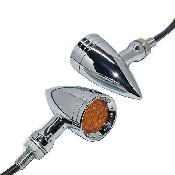 4x For Harley Davidson Softail Springer Motorcycle Bullet LED Turn ...