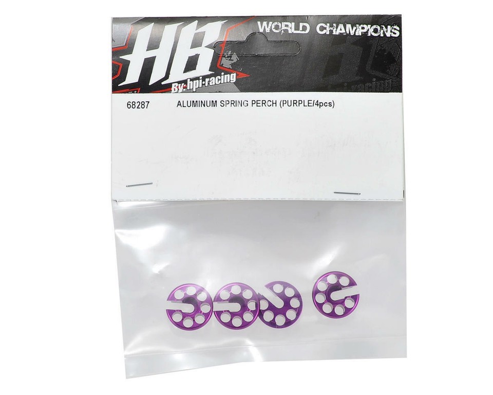 HB Racing Aluminum Shock Spring Perch Set (Purple) (4) [HBS68287] | eBay