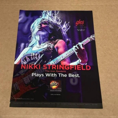 NIKKI STRINGFIELD of THE IRON MAIDENS - GHS STRINGS - 2018 Print ...