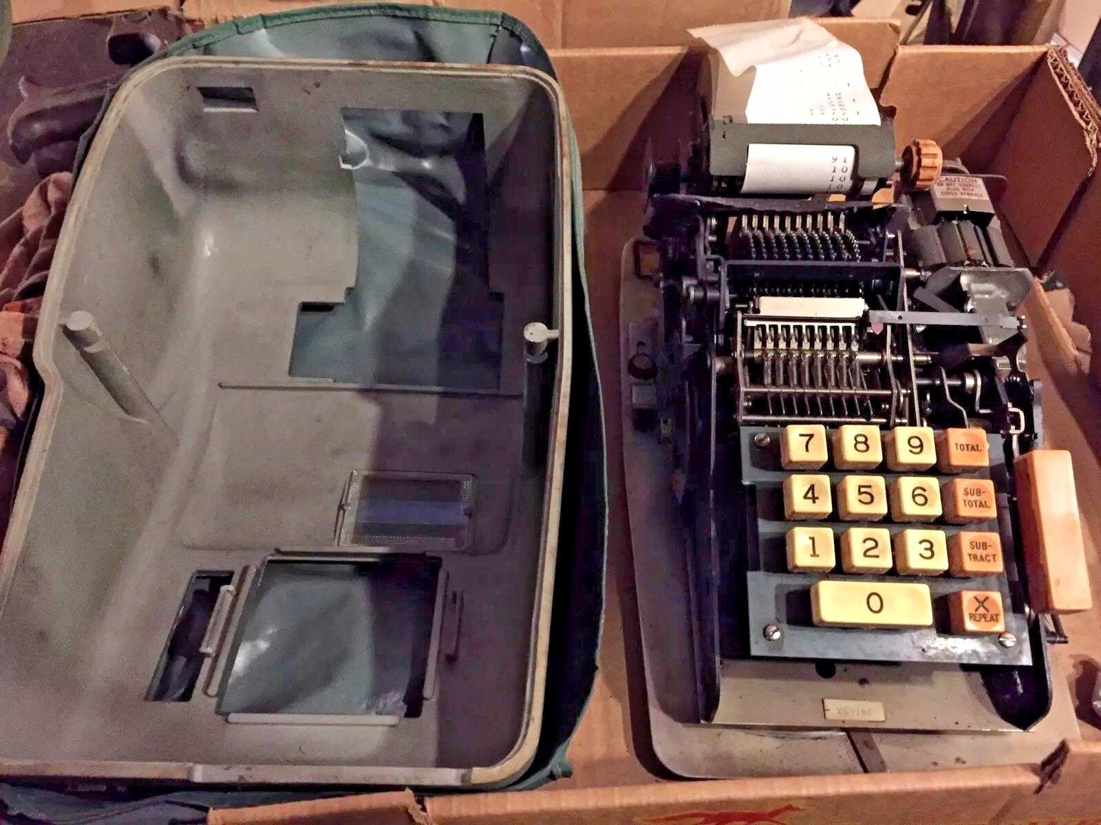 Vintage GENERAL Electric Adding Machine w/ Cover Made USA | eBay