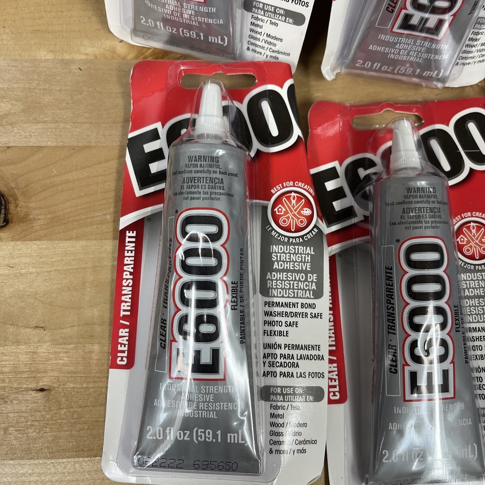 6 Pack Eclectic E6000 Multi-Purpose Industrial Strength Adhesive 2oz ...