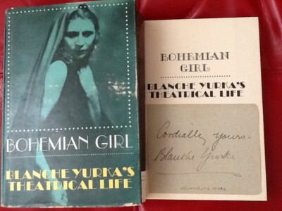 Blanche Yurka SIGNED Autobio Actress Theater Movies Barrymore Photos HC ...