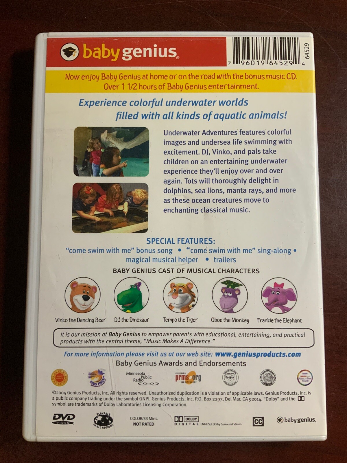 Baby Genius - Underwater Adventures (DVD, 2004) 796019645294| eBay
