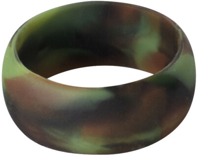Camouflage Silicone Non-Conductive Ring Durable Alternative Wedding ...