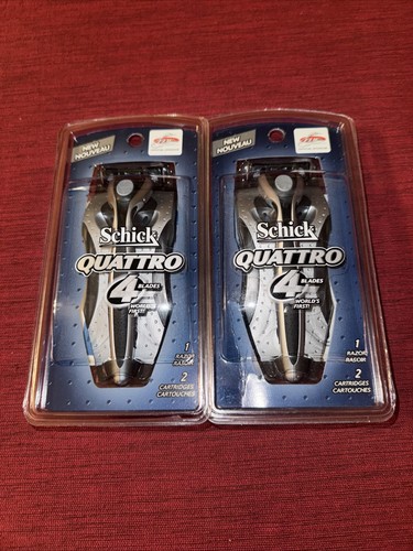 Schick Quattro Men's Razor 4 Blades. Brand New With Tags. Package of 2. | eBay