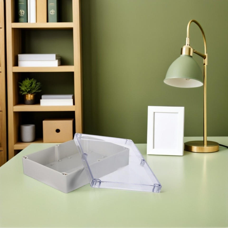 1 Set Weatherproof Plastic Junction Box with Cover for Outdoor ...