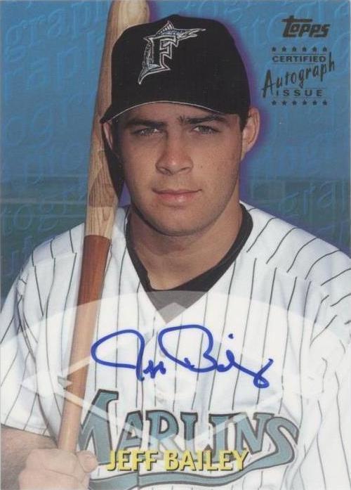 2000 Topps Traded - Autographs Jeff Bailey #TTA36 (AU, RC) for sale ...