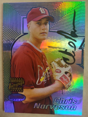 2002 Topps Bowmans Best CHRIS NARVESON MLB Cardinals Certified ROOKIE ...
