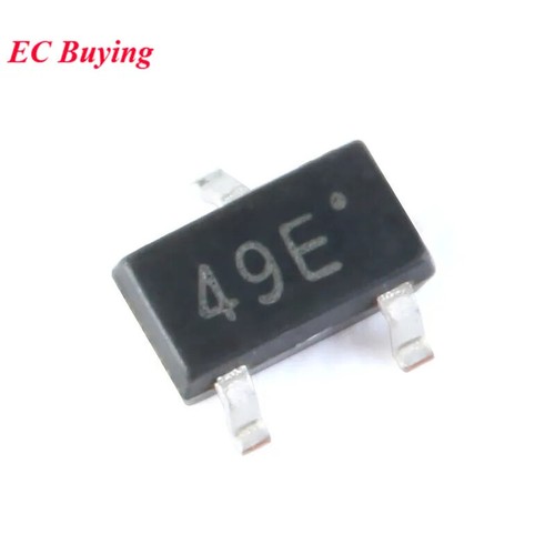 50pcs 49E SOT-23 Hall Effect Sensor Switch Hall Element High ...