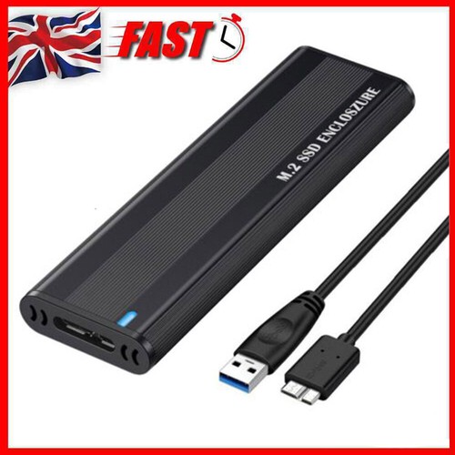 M.2 SATA PCIE SSD Hard Drive Enclosure USB 3.1 External Case Adapter PC ...