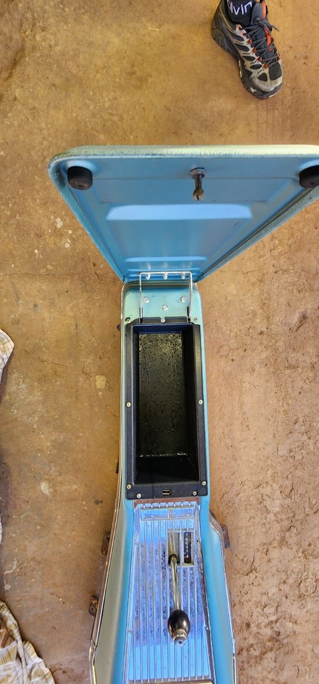 1962 1963 1964 Ford Galaxie 500 XL Blue Center Console with shifter and ...