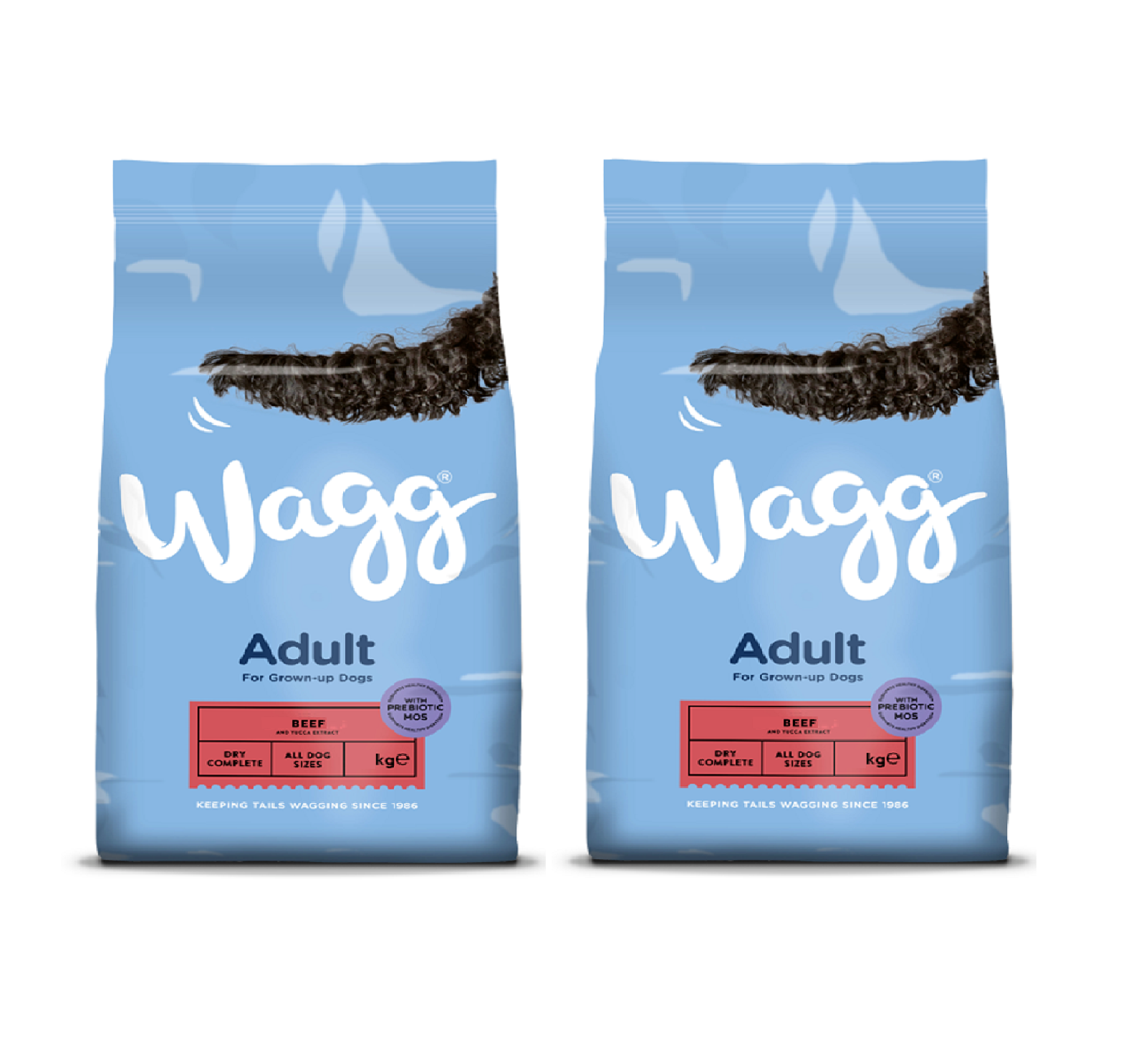 WAGG COMPLETE ADULT BEEF : 1kg 2kg 4kg 12kg Dry Dog Food bp Biscuits ...