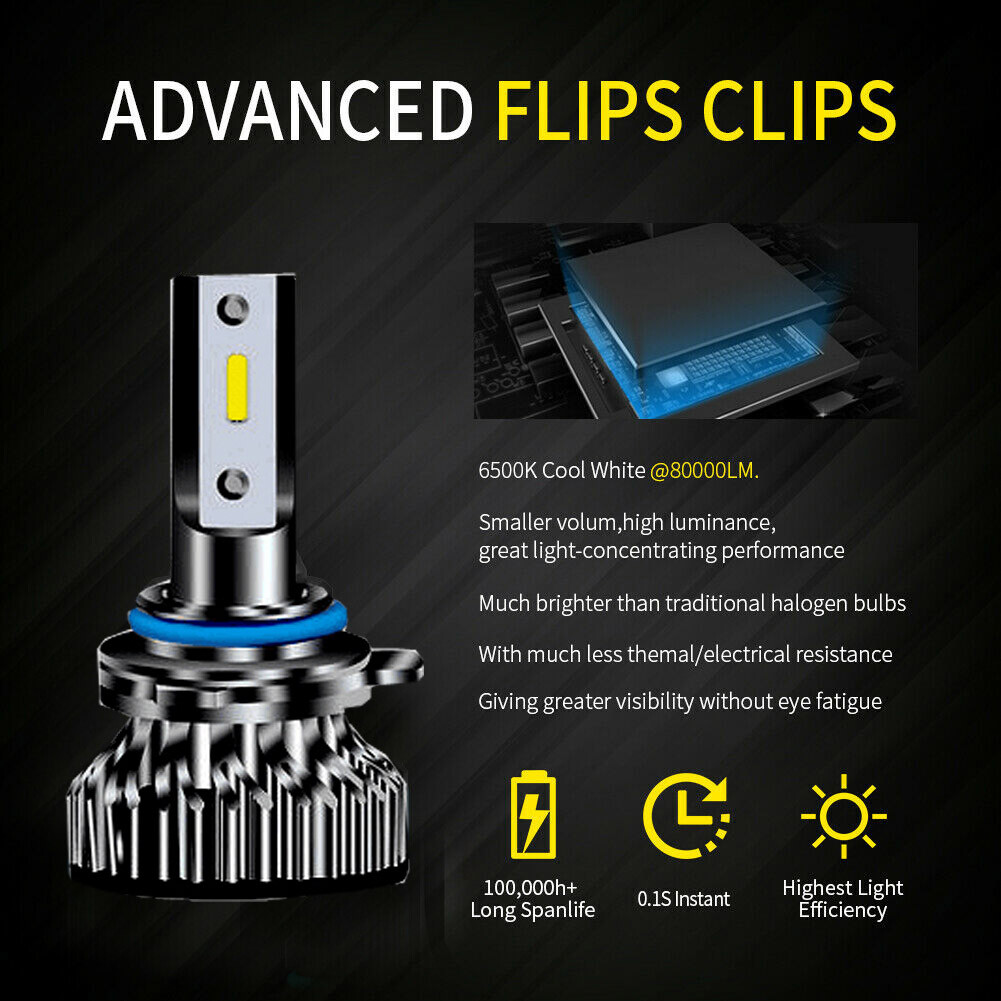 Fits Vaux Astra J GTC HIR2 9012 CANBUS Error Free LED Headlight Bulb ...