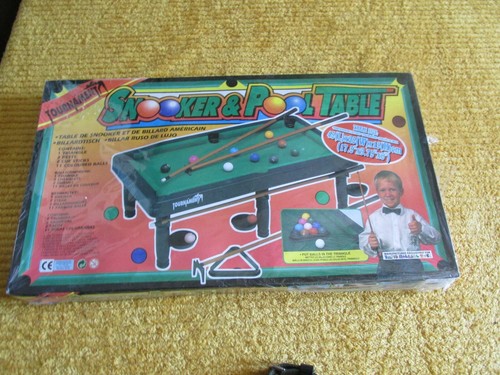 David Halsall Toys Kids Mini Tournament Snooker & Pool Table NOS | eBay