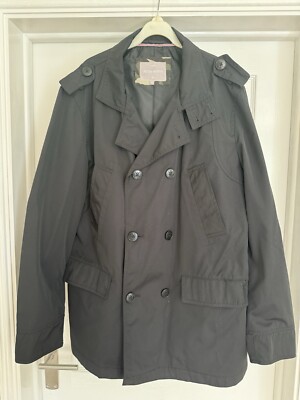 Peter Werth Men’s XL Black Designer Coat Jacket Weatherproof RRP £159. ...