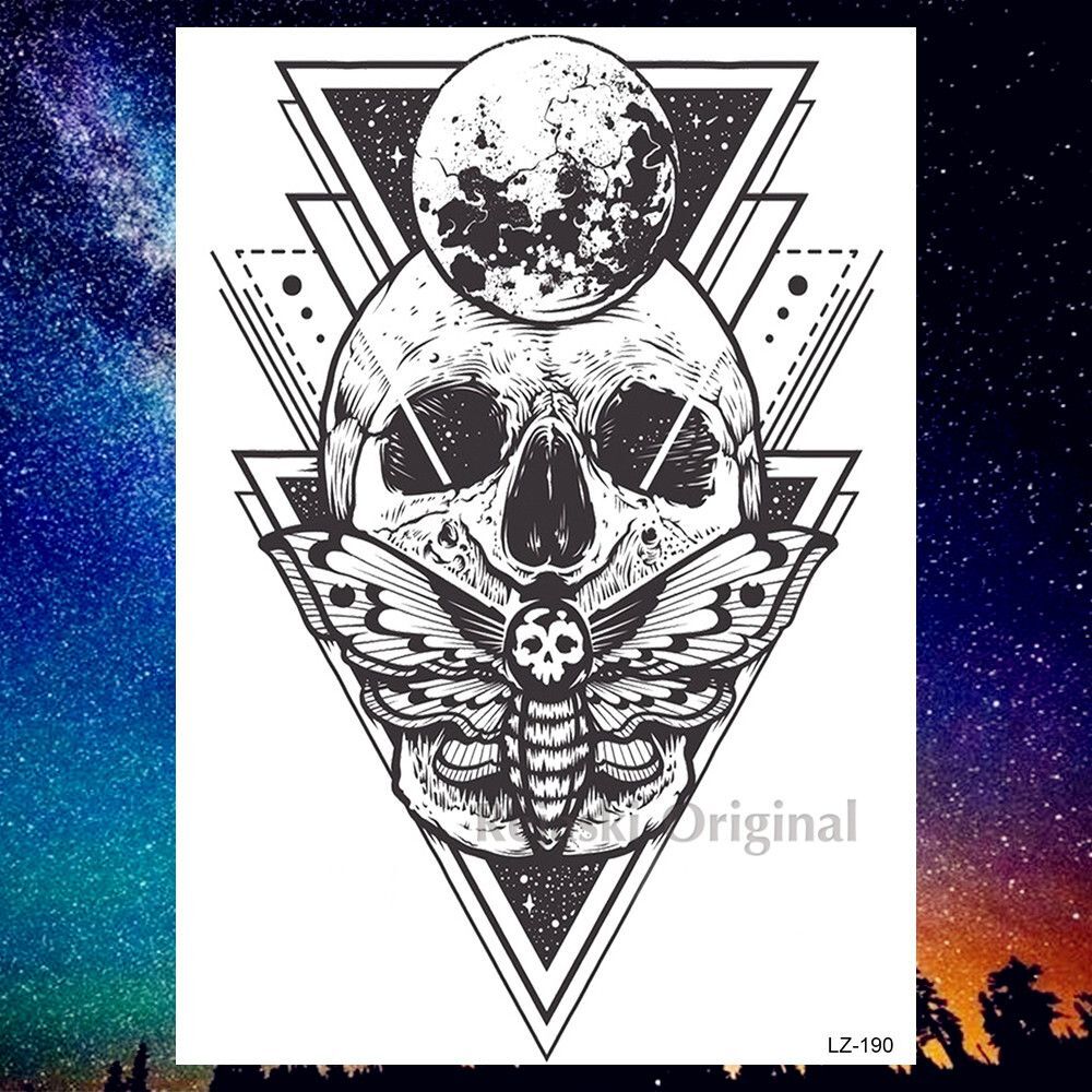 Geometric Skull Tattoo