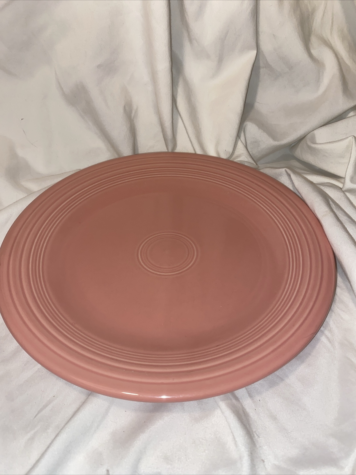 Vintage Fiestaware Rose Pink Dinner Plate 10 1/2" Homer Laughlin ...