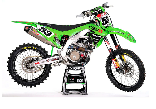 New Enjoy KX 125 250 03-08 Revo Graphics For Polisport Restyle Plastics ...