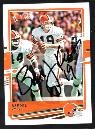 Bernie Kosar 2020 Panini Donruss Signed Autograph Browns Card NM W/COA ...