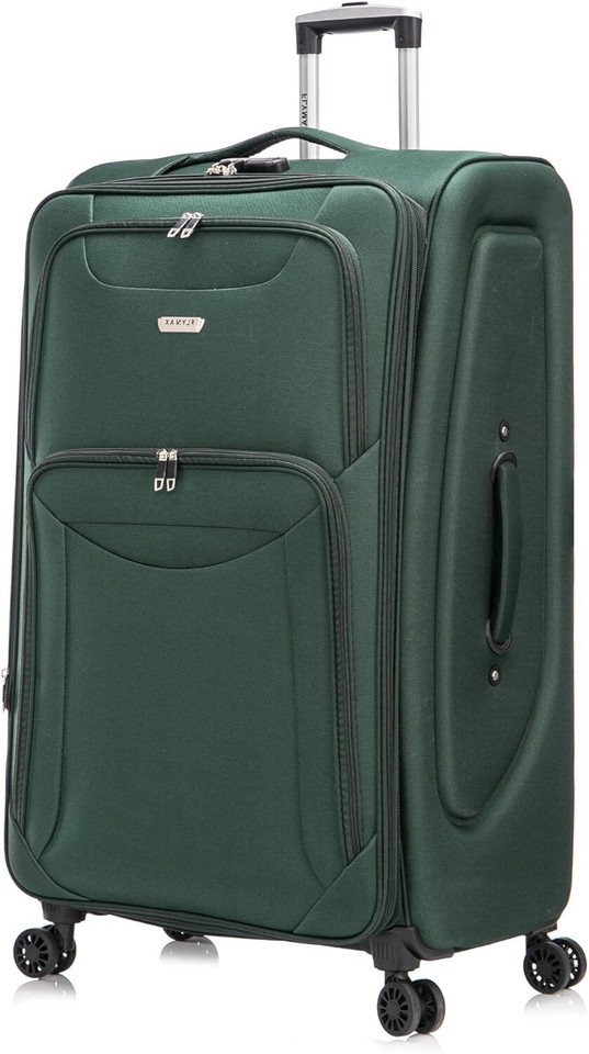 Large Suitcase Medium 4 Wheel Expandable Lightweight Luggage Travel ...