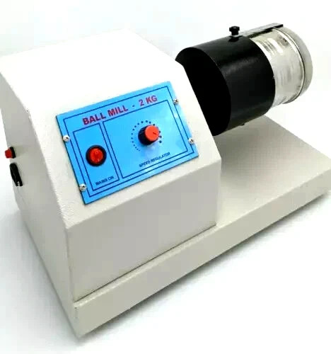 110v Laboratory Ball Mill 2 Kg Heavy Duty 10(15mm) & 35(8mm) SS Balls ...