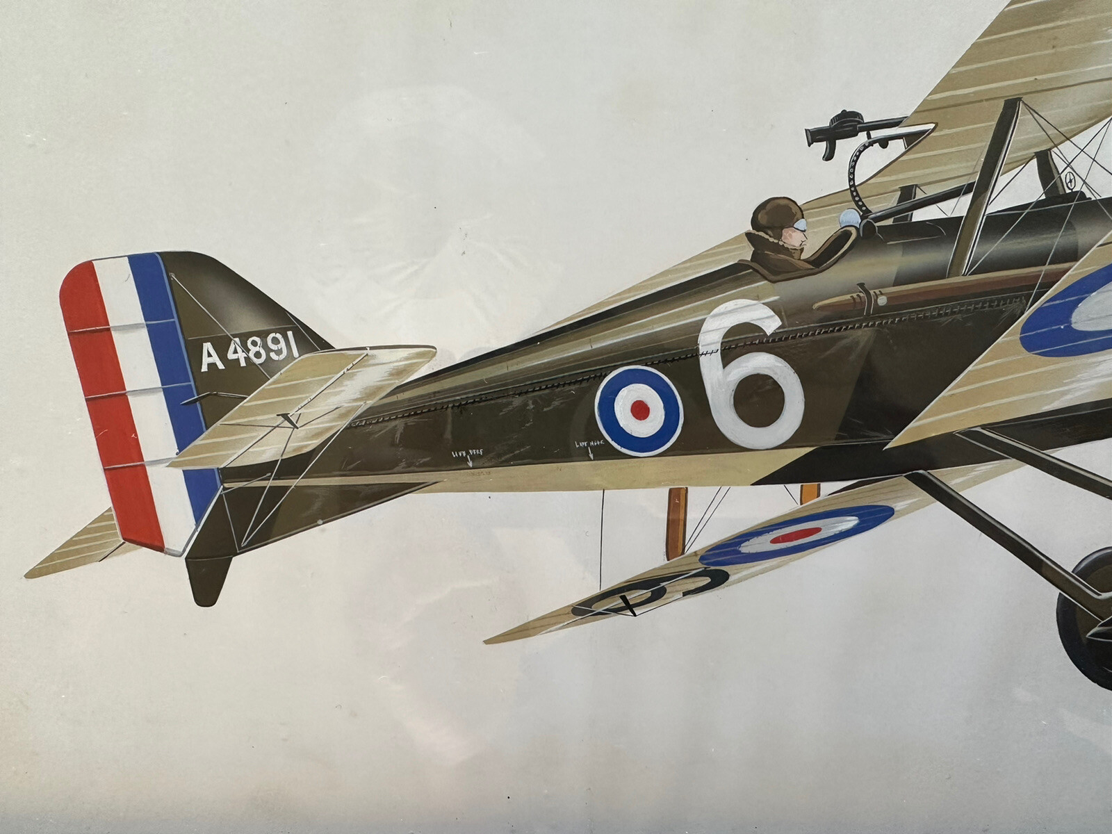 James Goulding painting SE5a james McCudden RAF WWI aircraft RFC | eBay