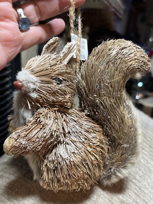 Squirrel Holiday Christmas Straw Ornament | eBay