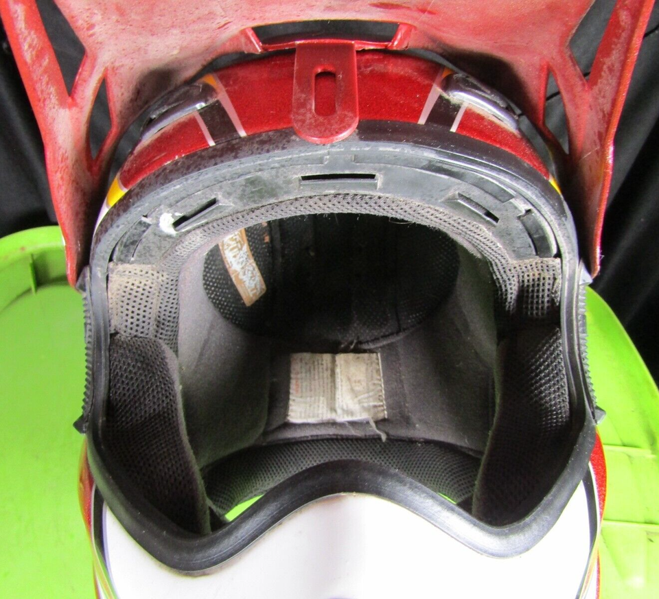 Fly Vintage List Helmet XL 62 cm Red Metal Flake/Black/White #15 Carbon ...