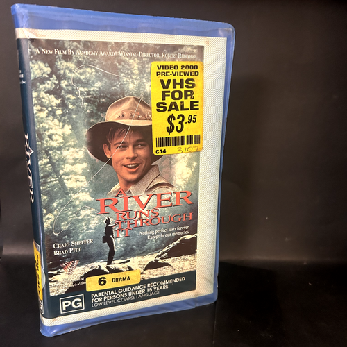 A River Runs Through It VHS 1992 Clamshell Case Ex-Rental GC No SSS ...