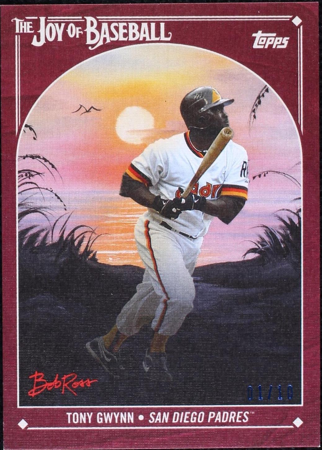 2023 Topps X Bob Ross The Joy of Baseball - Tony Gwynn #8 Alizarin ...