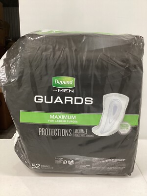 Depends Mens Guards 52 Count | eBay