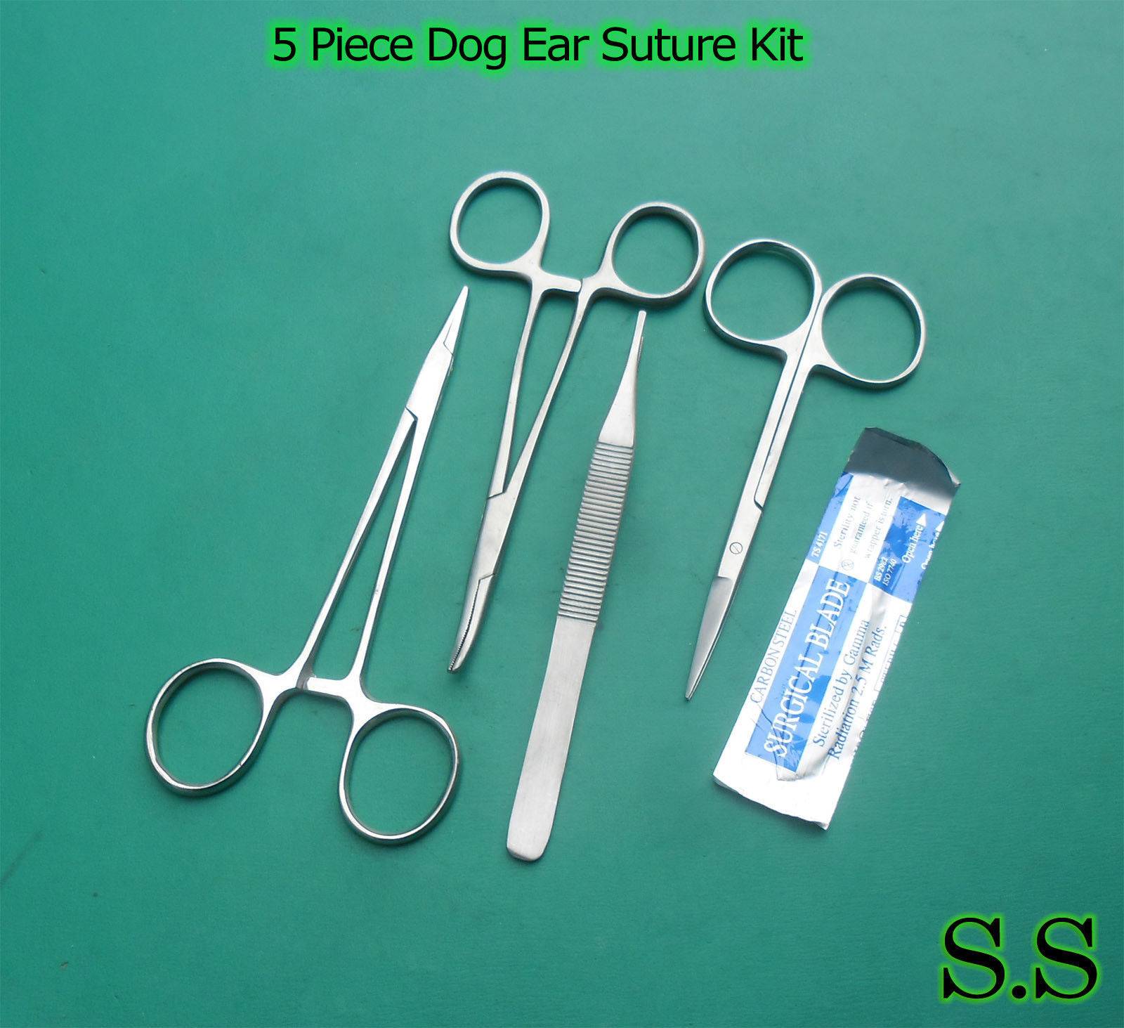 5 Piece Dog Ear Suture Kit Surgical Veterinary Instruments | eBay