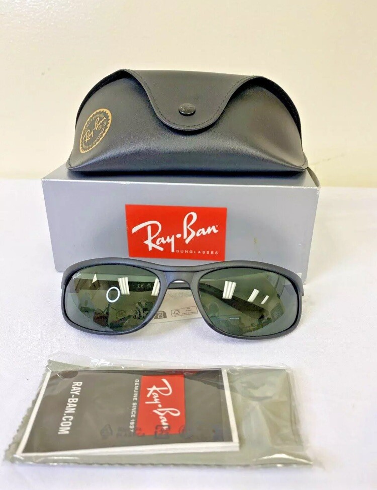 Ray-Ban Predator 2 Matte Black l Green Classic G-15 RB2027 W1847 62mm ...