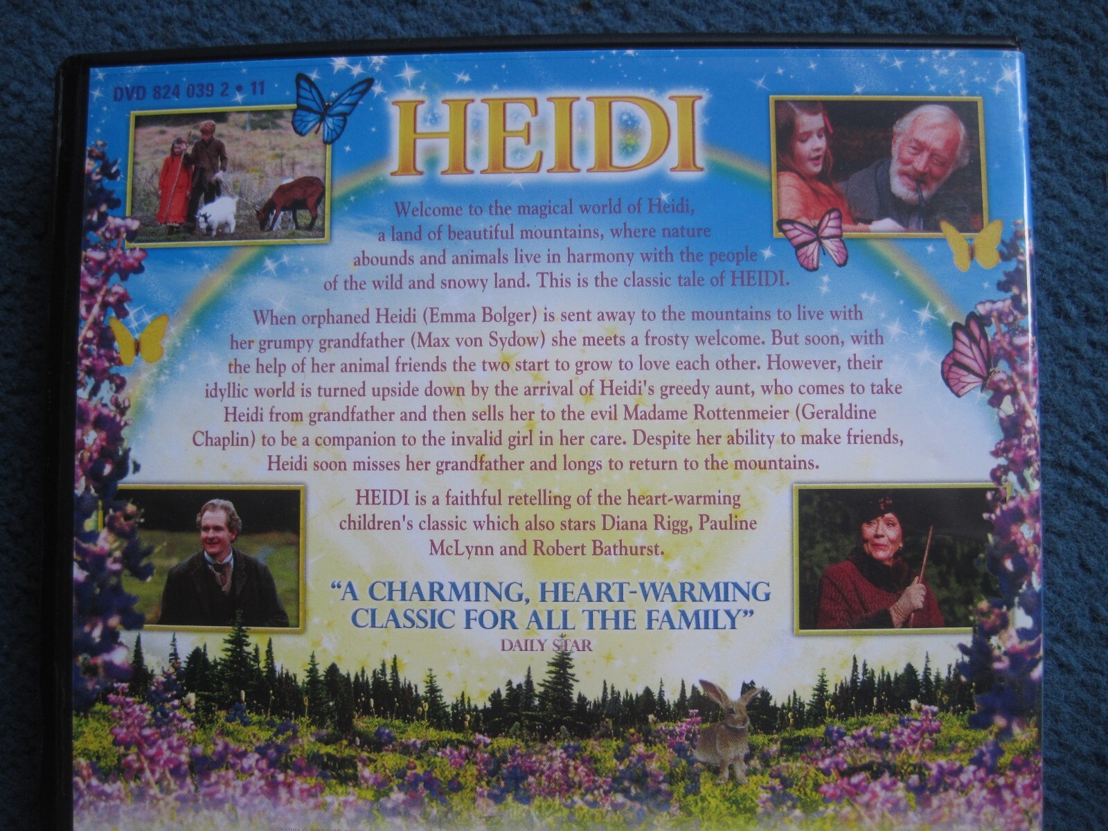 Heidi DVD Emma Bolger Max Von Sydow Diana Rigg 12569816527 | eBay