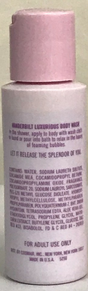 4 bottles Vanderbilt Luxurious Body Wash 2 oz | eBay