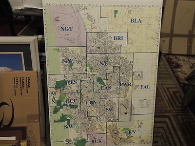 Unique Greater Colorado Springs Area Mini-Wall Map By MacVan Large ...