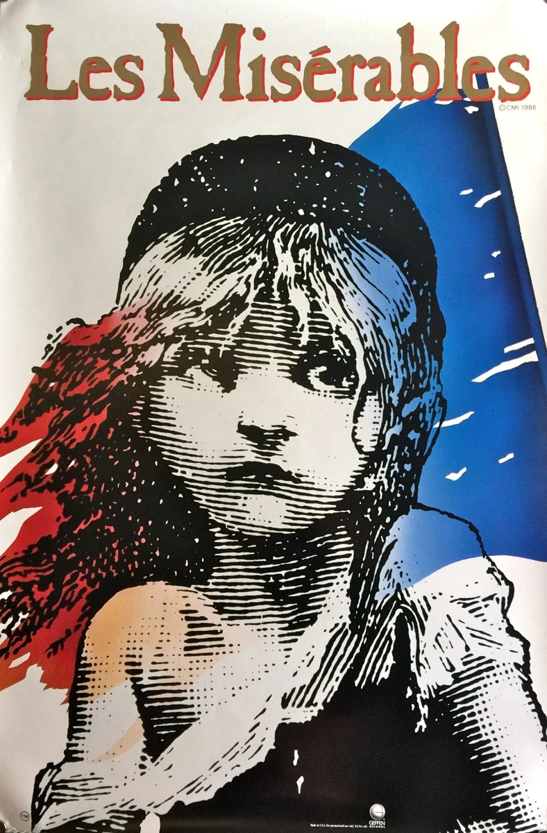 Les Miserables Originele Broadway Poster