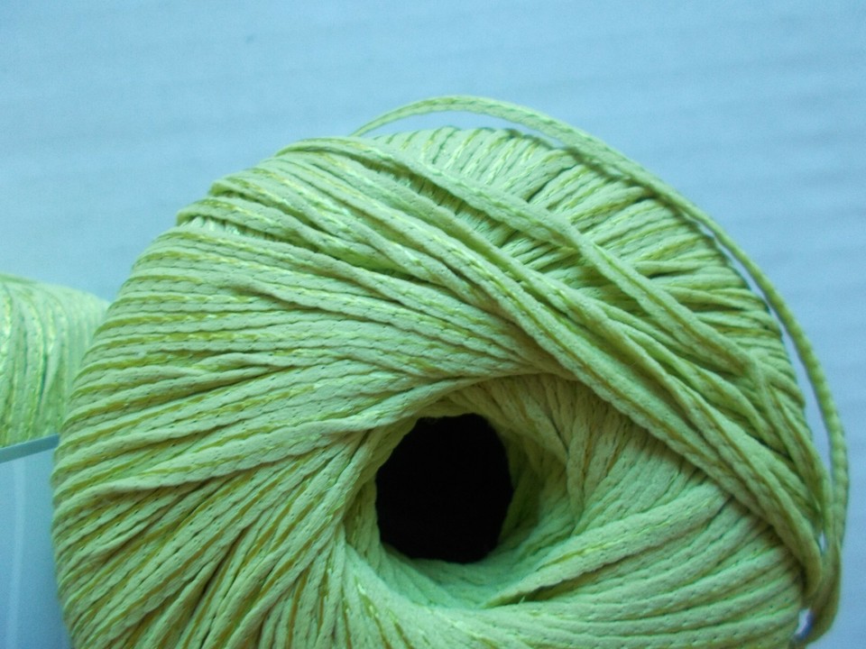 Soft Pearl crochet thread/yarn, light green, 2 balls (110 yds each) | eBay