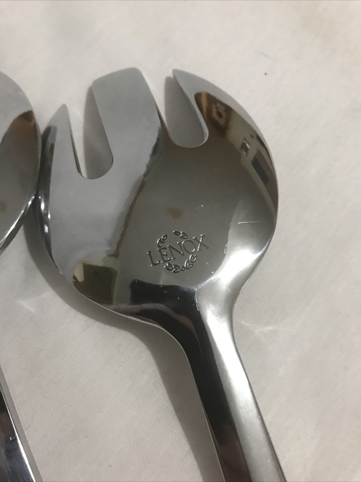 Lenox salad serving utensils Spoon and Fork | eBay