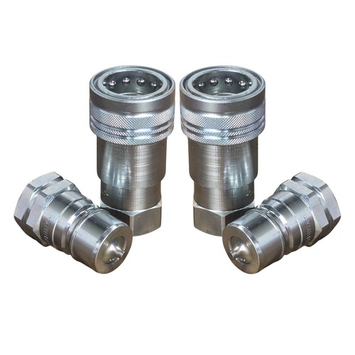 2 x Sets 1/2" BSP Genuine DNP Italy ISO-A Poppet Quick Couplings 7241-1 ...